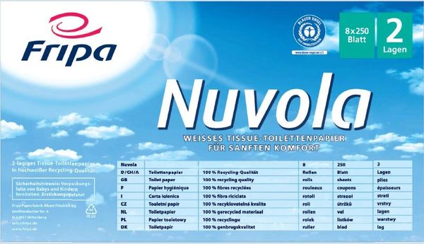 toilet paper, recycling, Nuvola | Blue Angel