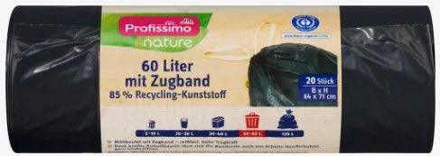 Profissimo nature Müllbeutel | Blauer Engel